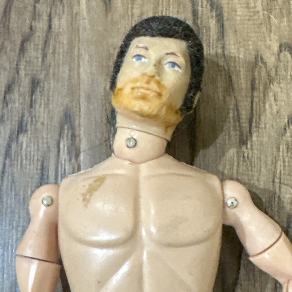 Vintage 1964 GI Joe Man Of Action Flocked Hair Body Scar Face Missing ...