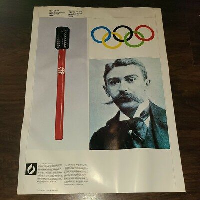 Original Vintage 1976 Montreal Official olympic Poster - Pierre de ...