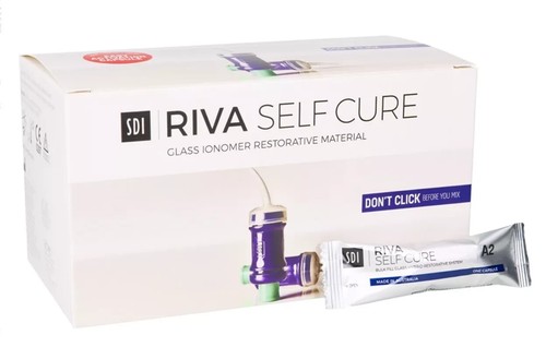SDI RIVA Self Curing Glass Ionomer Luting Cement 50 Capsules Pack II ...