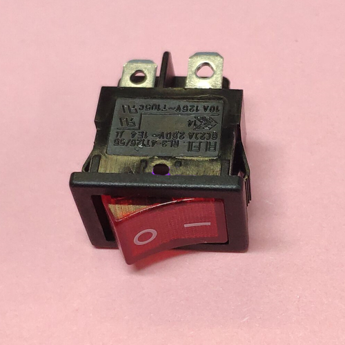 1X 4Pins 2 Positions Rocker switch Red lamp RLEIL RL3-4 T125/55 6A 250V ...