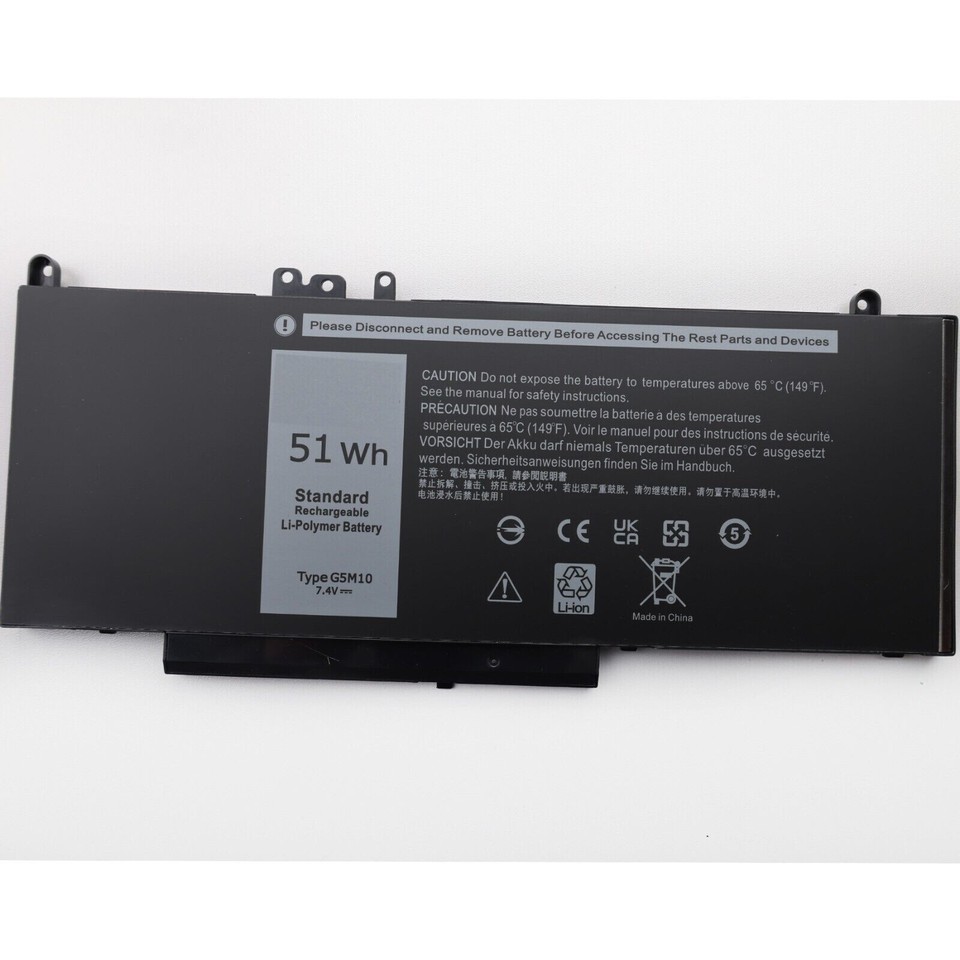 G5M10 Battery For Dell Latitude E5450 E5550 Notebook 15.6" WYJC2 8V5GX ...