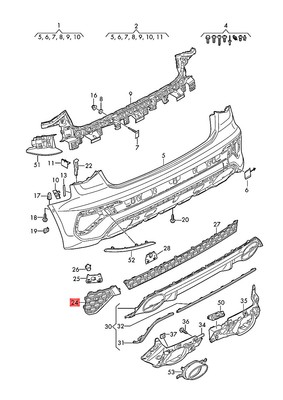 Genuine AUDI A3 S3 Sportback Lim. quattro. 8YA 8YH 8YS Trim Left ...