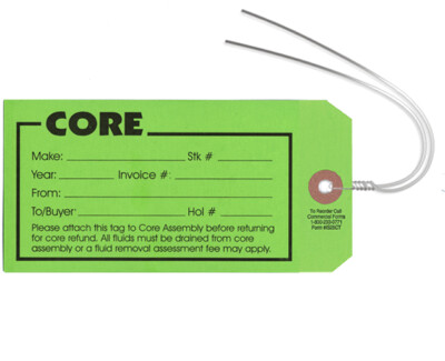 Core Tag Green With Wires - Auto Part Core Tags 250 Tags Per Box | eBay