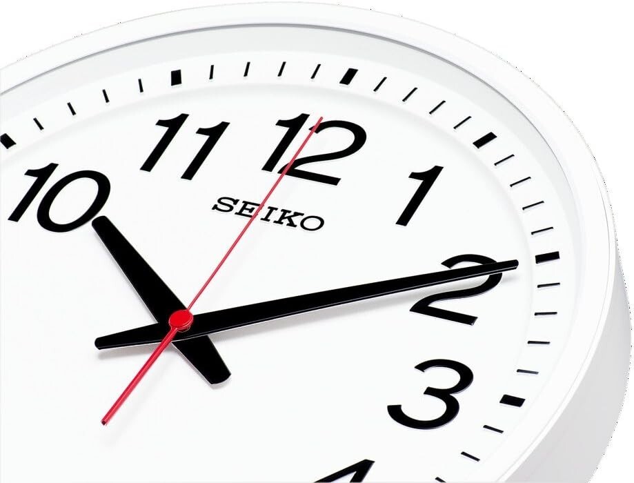 SEIKO GPS Satellite Radio Clock GP219W Analog White 12.2inch English ...