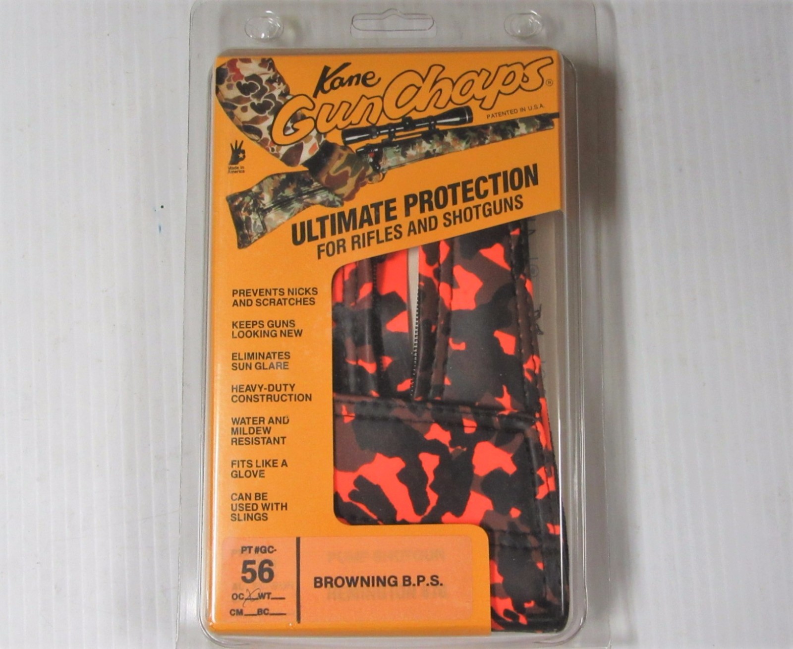 Kane Gun Chaps - Browning BPS (12 gauge) Pump Shotgun! Orange Camo! GC ...