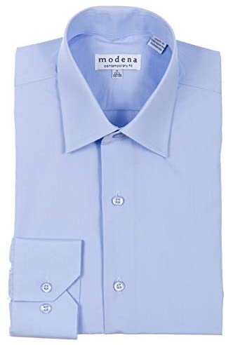 Modena Men’s Regular - Fit Long Sleeve Solid Dress Shirt - Colors | eBay