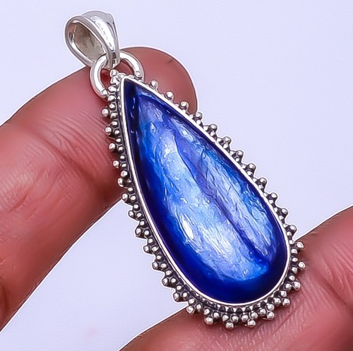Kyanite - Nepal 925 Sterling Silver Pendant 1.76" P_9359_141_39 Gift for her | eBay