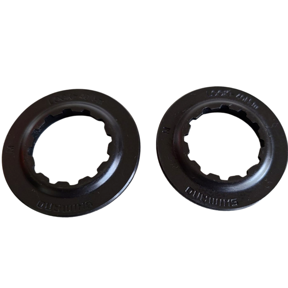 Shimano Centerlock Disc Brake Rotor Lock Ring Black MTB ROAD 2PCS MTB ...