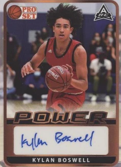 2021-22 Leaf Pro Set Power - Base Autographs Kylan Boswell #BA-KB3 (AU ...