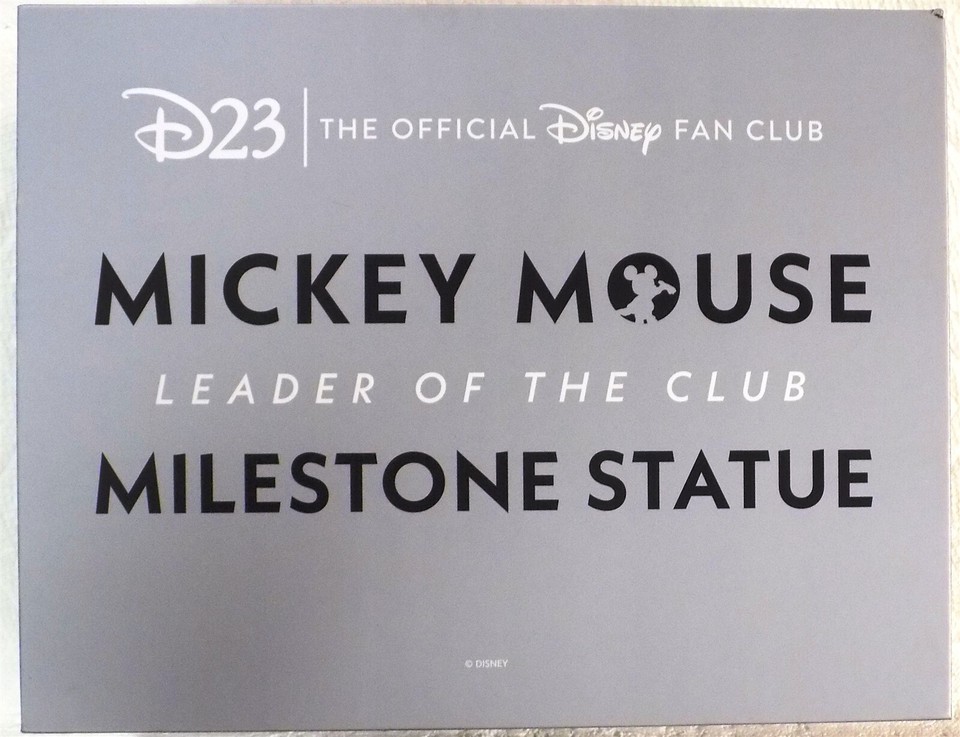 Mickey Mouse "Leader of the Club" Milestone Statue D23 Official Disney ...