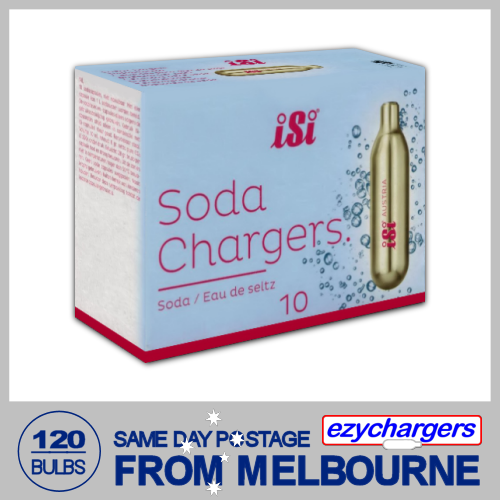 120 SODA CHARGERS BULBS ISI 10 PACK X 12 CO2 CARBON DIOXIDE SYPHON ...