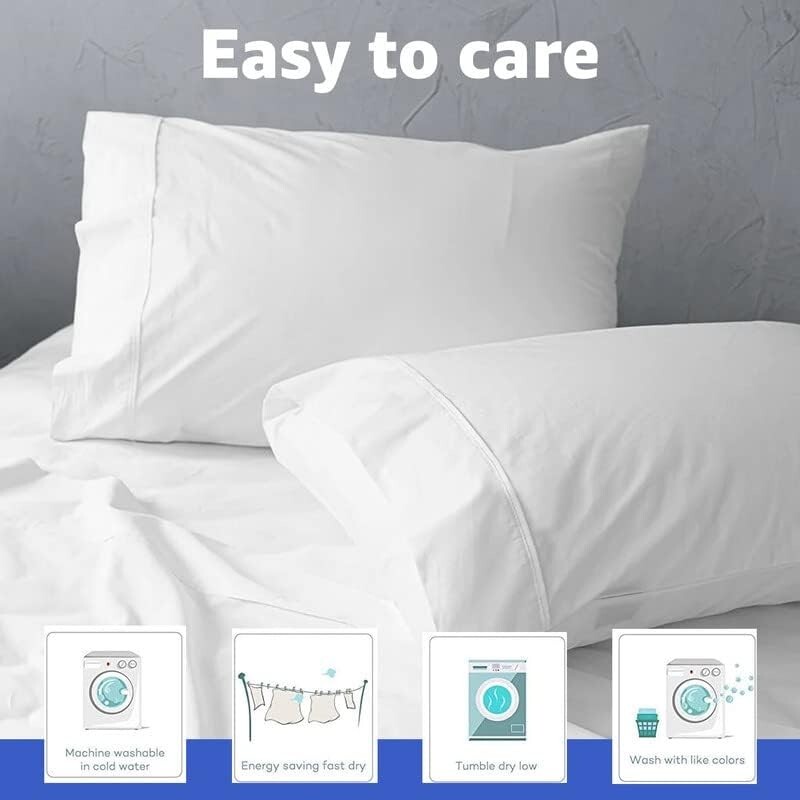 600 Thread Count 100% Long Staple Soft Cotton Camper Bedding 4 Piece ...