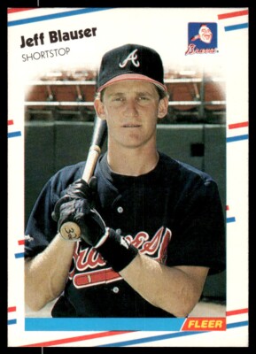 1988 Fleer Baseball Card Jeff Blauser Rookie Atlanta Braves #533 | eBay