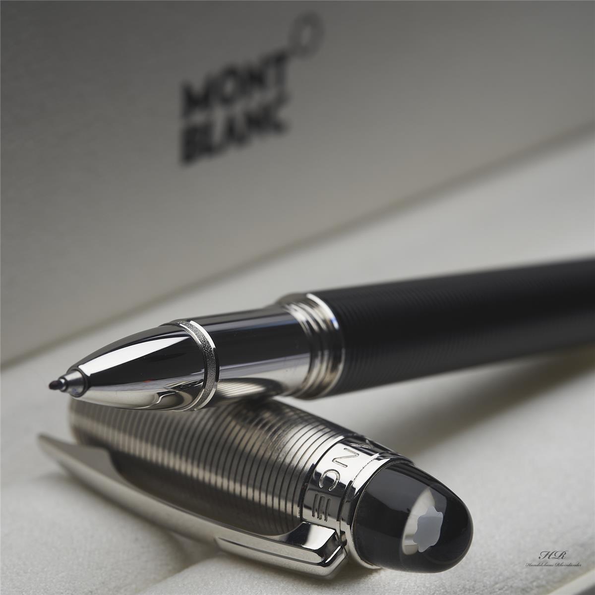 Montblanc Starwalker Doué Line Rollerball Fineliner Black Silver ID ...