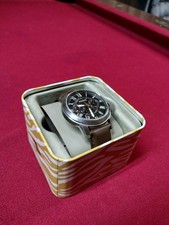 Fossil Grant Chronograph Black Dial Brown Leather Men's Watch FS4813IE ...