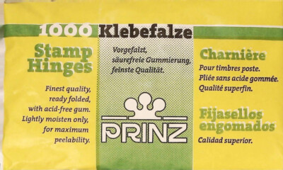 Prinz Stamp Hinges Pack of 1000 Folded Brand New. FREE POSTAGE | eBay UK