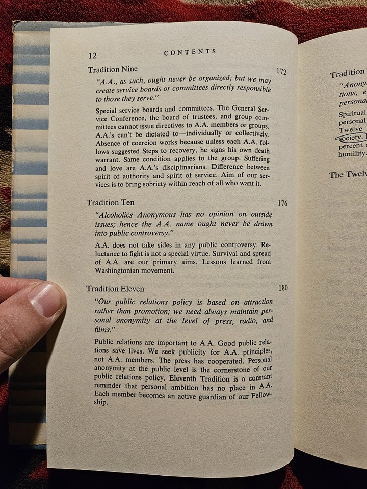Twelve Steps and Twelve Traditions ~ Alcoholics Anonymous 1981 Listed ...