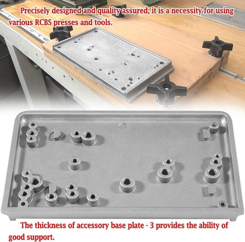 9282 Accessory Base Plate-3 Grey Reloading Bench for RCBS Rock Chucker ...