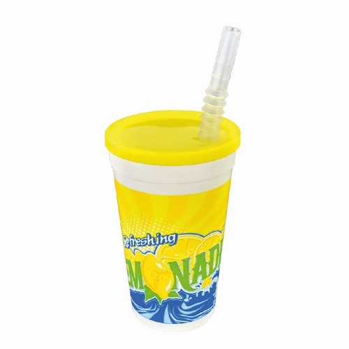 WNA TRI16TLEM11, 16 Oz ''Lemonade'' Tall Plastic Kid's Cup Set with ...