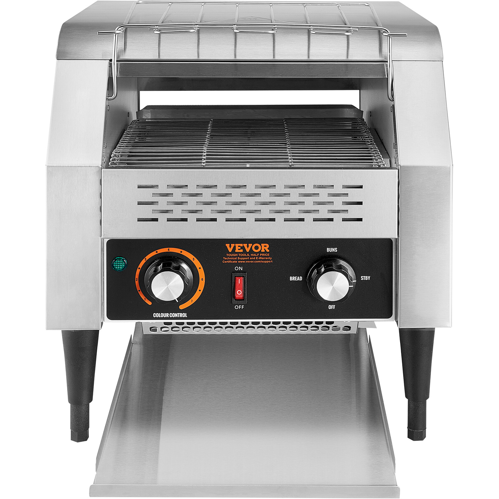 VEVOR Commercial Conveyor Toaster 300 Slices/Hour Commercial Toaster ...
