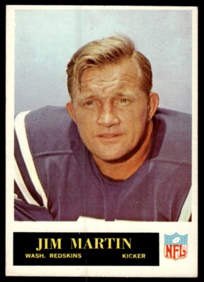 1965 Philadelphia Jim Martin Washington Redskins #190 | eBay