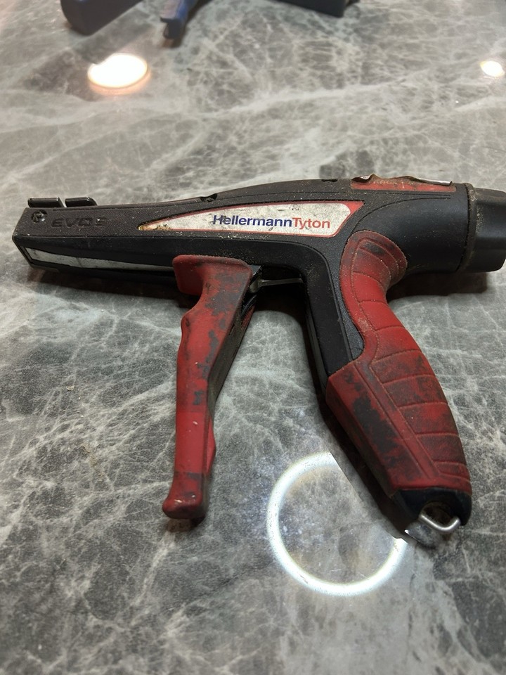 HellermannTyton EVO 9 Zip Tie Cable Gun Adjustable Tension & Cut-Off Tool | eBay