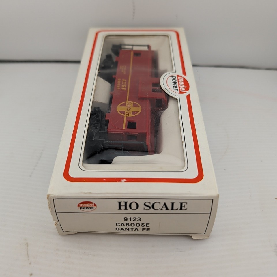 Model Power 9123 Ho Scale Train Car Caboose Santa Fe In Original Box | eBay