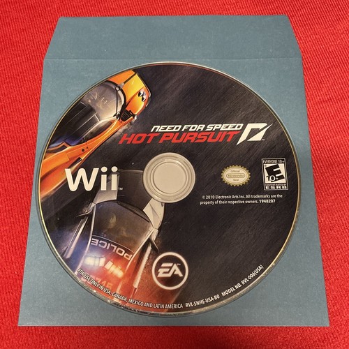 Need for Speed Hot Pursuit Nintendo Wii DISC ONLY Video Game Racing ...
