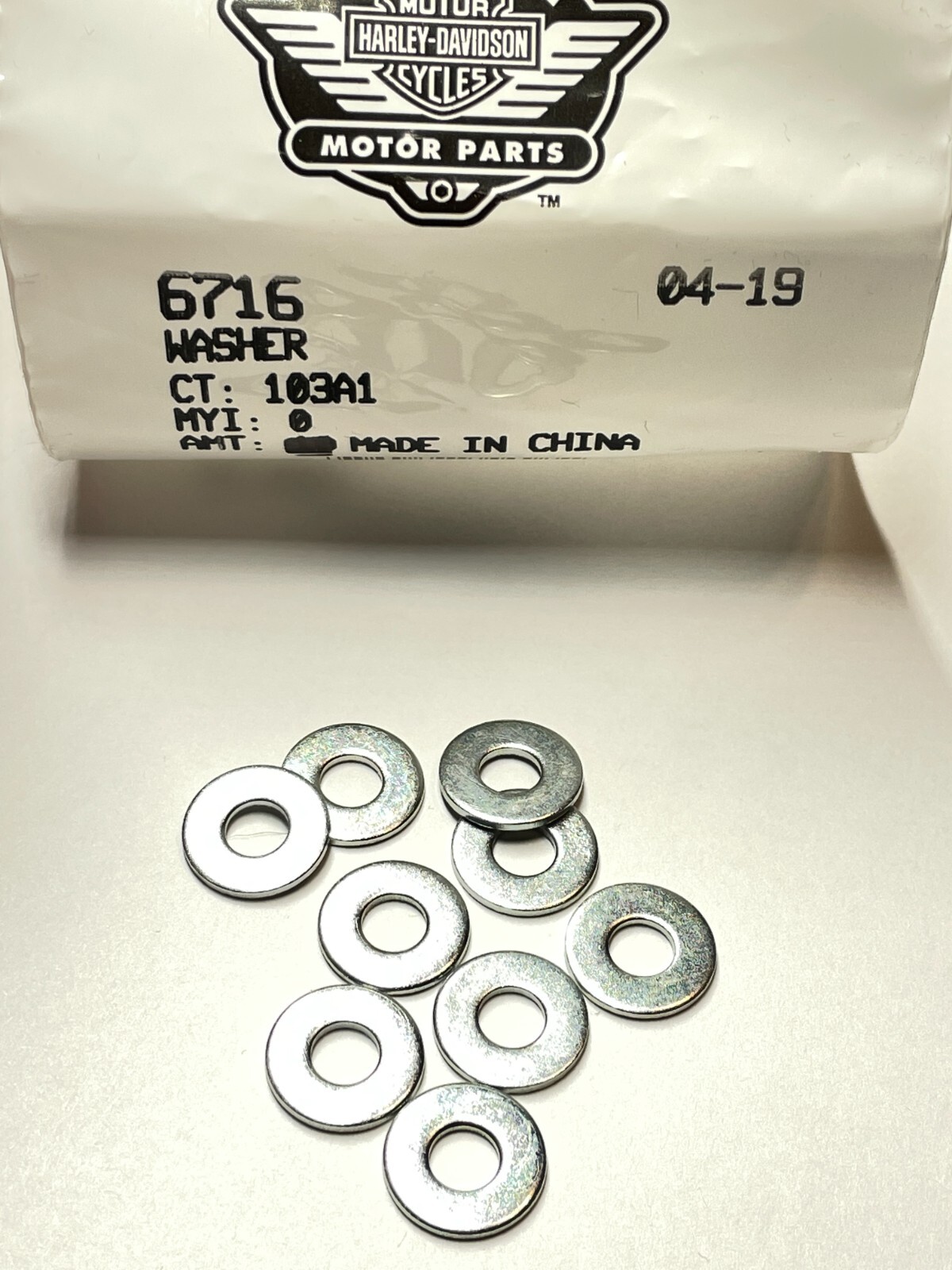 (1) GENUINE OEM HARLEY-DAVIDSON WASHER 6716 .. FAST SHIPPING | eBay