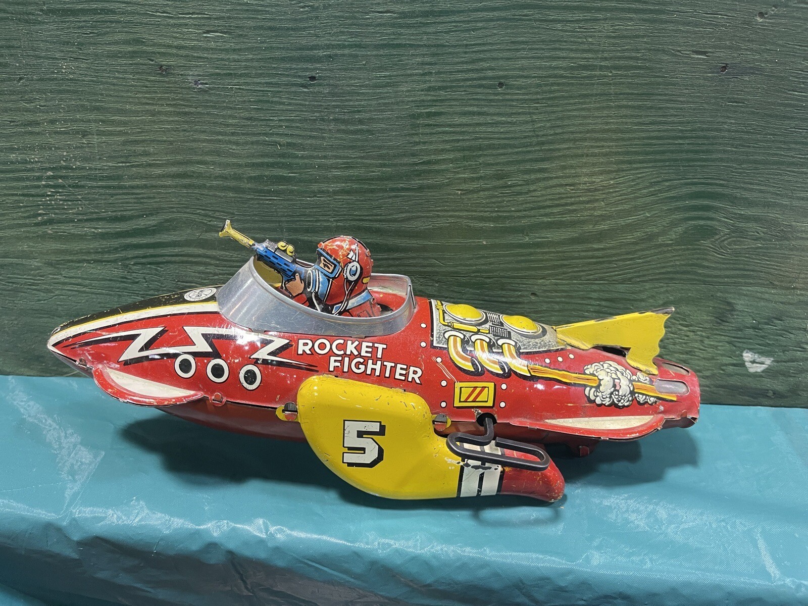 1930’s MARX ROCKET FIGHTER WITH SPARKING EXHAUST- TESTED WORKS STRONG ...