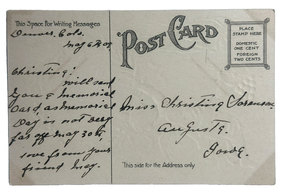 Decoration Day Postcard GAR Patriotic Cherub Angel Honor The Brave ...