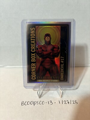 Marvel Masterpieces '92 Platinum Corner Box Creations Rainbow CB-5 ...