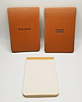 LOT of 2 VINTAGE IBM THINK LOGO MEMO PADS + 1 PAD REFILL | eBay