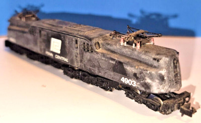 N Scale GG1 Electric Penn Central Black #4903 JUMBO Car Weathered Look ...