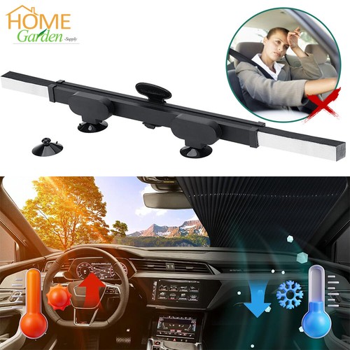 Retractable Car Windshield Sun Shade Folding Window Curtain UV & Heat ...