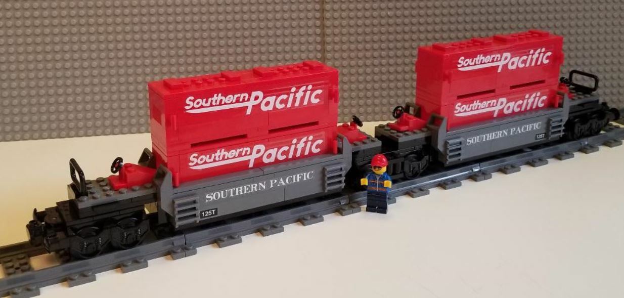 Custom Train Southern Pacific Intermodal Doublestack -PLEASE READ ...