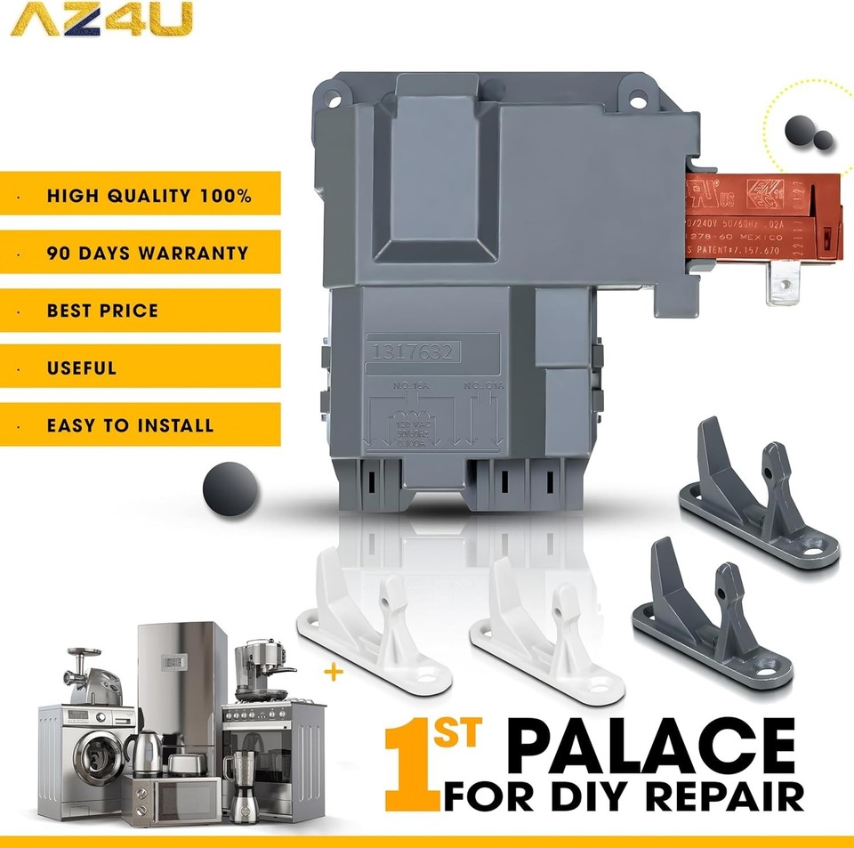 Washer Door Lock & Strike Kit for Frigidaire Kenmore Electrolux GE ...