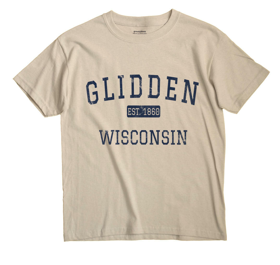Glidden Wisconsin WI T-Shirt EST | eBay