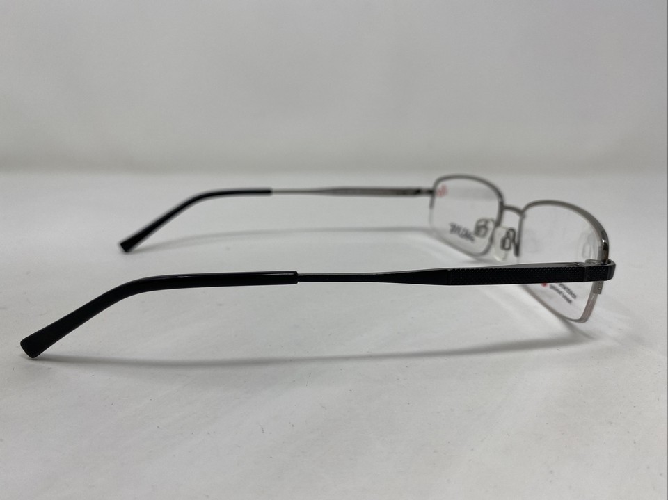 Takumi Eyewear TK1081 90 56-19-145 Gunmetal Metal Half Rim Eyeglasses ...