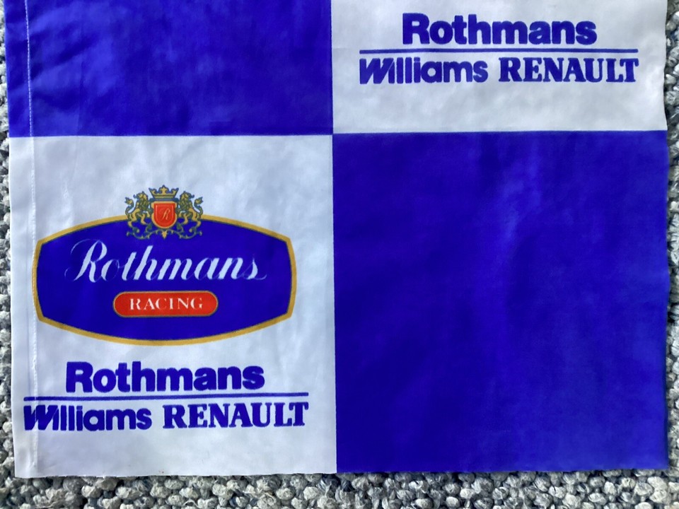 ROTHMANS WILLIAMS RENAULT ORIGINAL FLAG FORMULA ONE | eBay Australia