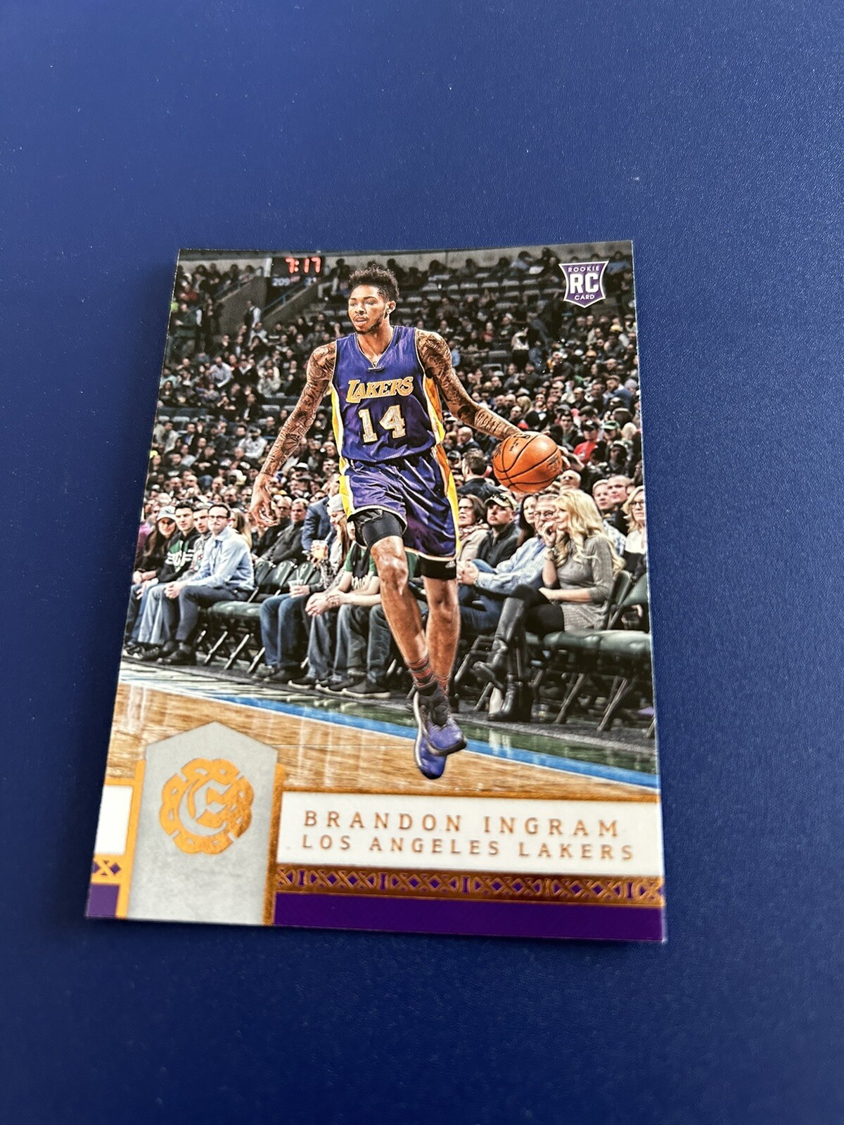 2016-17 Panini Excalibur Brandon Ingram Rookie #80 RC Lakers Pelicans ...