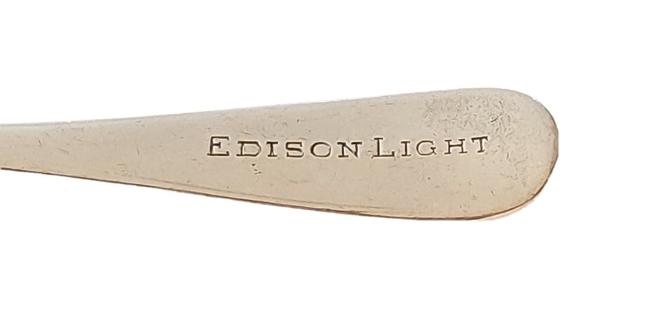 Rare Antique Edison Electric Light Company Silverplate Fork Reed ...