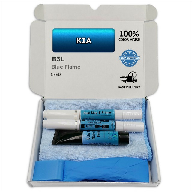 B3L BLUE FLAME Lackstift für KIA Blau CEED Kratzer Stift Lackreparatur ...