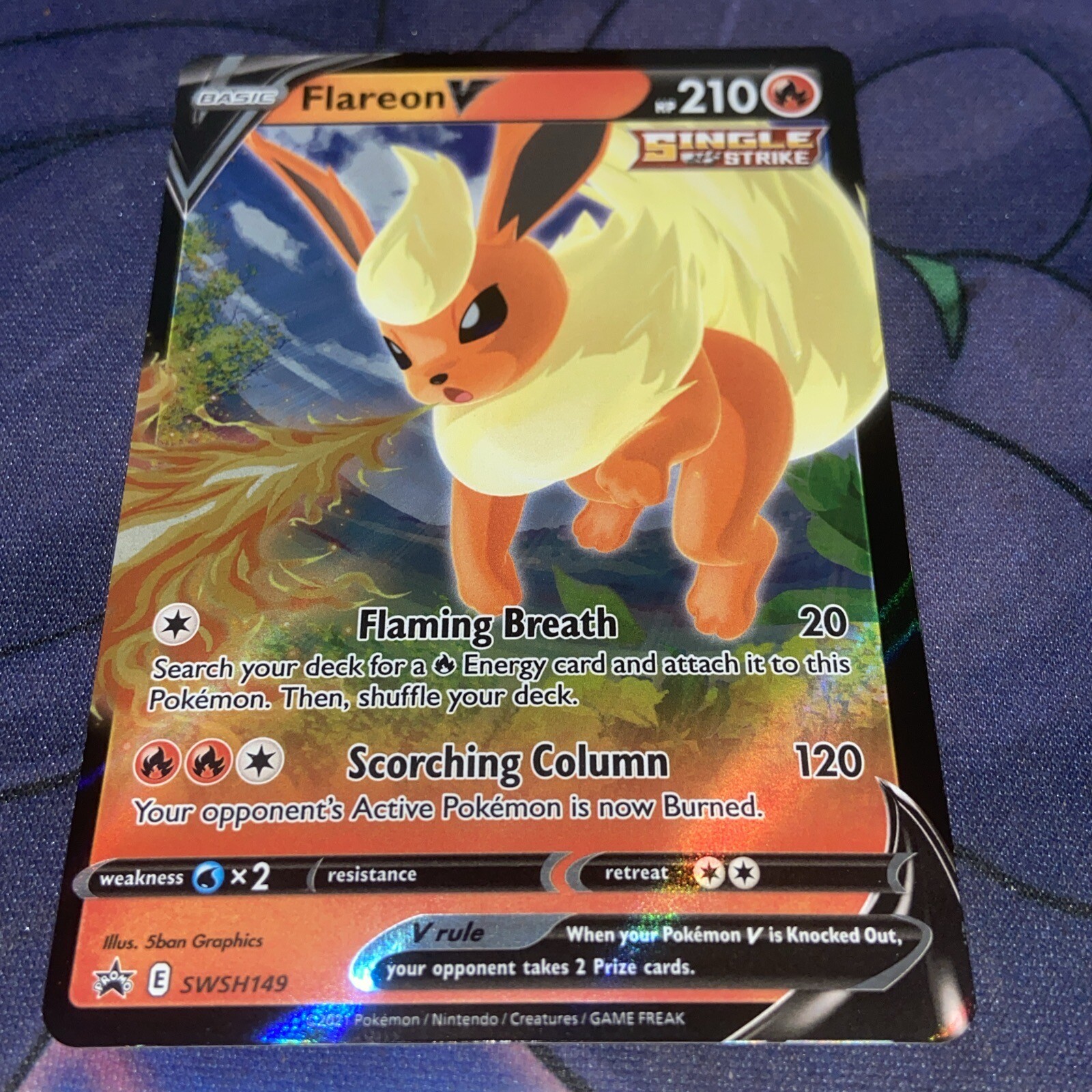 Pokémon TCG - Flareon V SWSH Black Star Promo SWSH149 NM | eBay