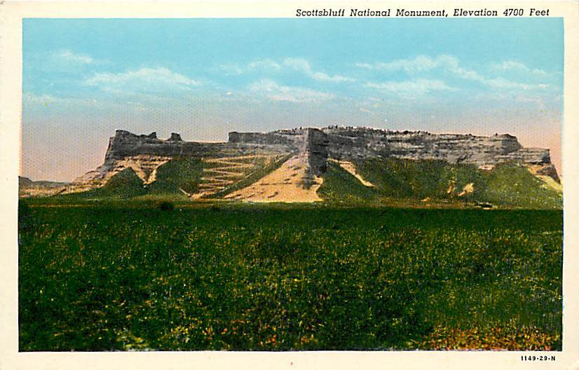 NE-SCOTTSBLUFF-SCOTTSBLUFF NATIONAL MONUMENT-VINTAGE POSTCARD-H66257 | eBay
