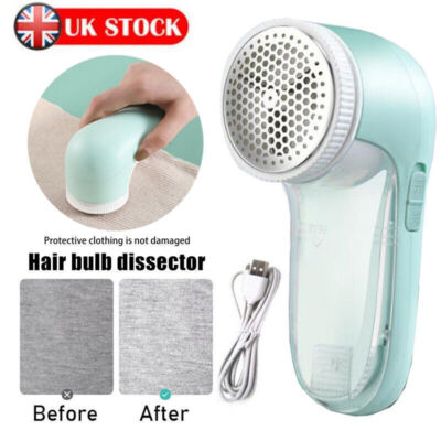 Electric Lint Remover Clothes Bobble Fluff Shaver Debobbler USB ...