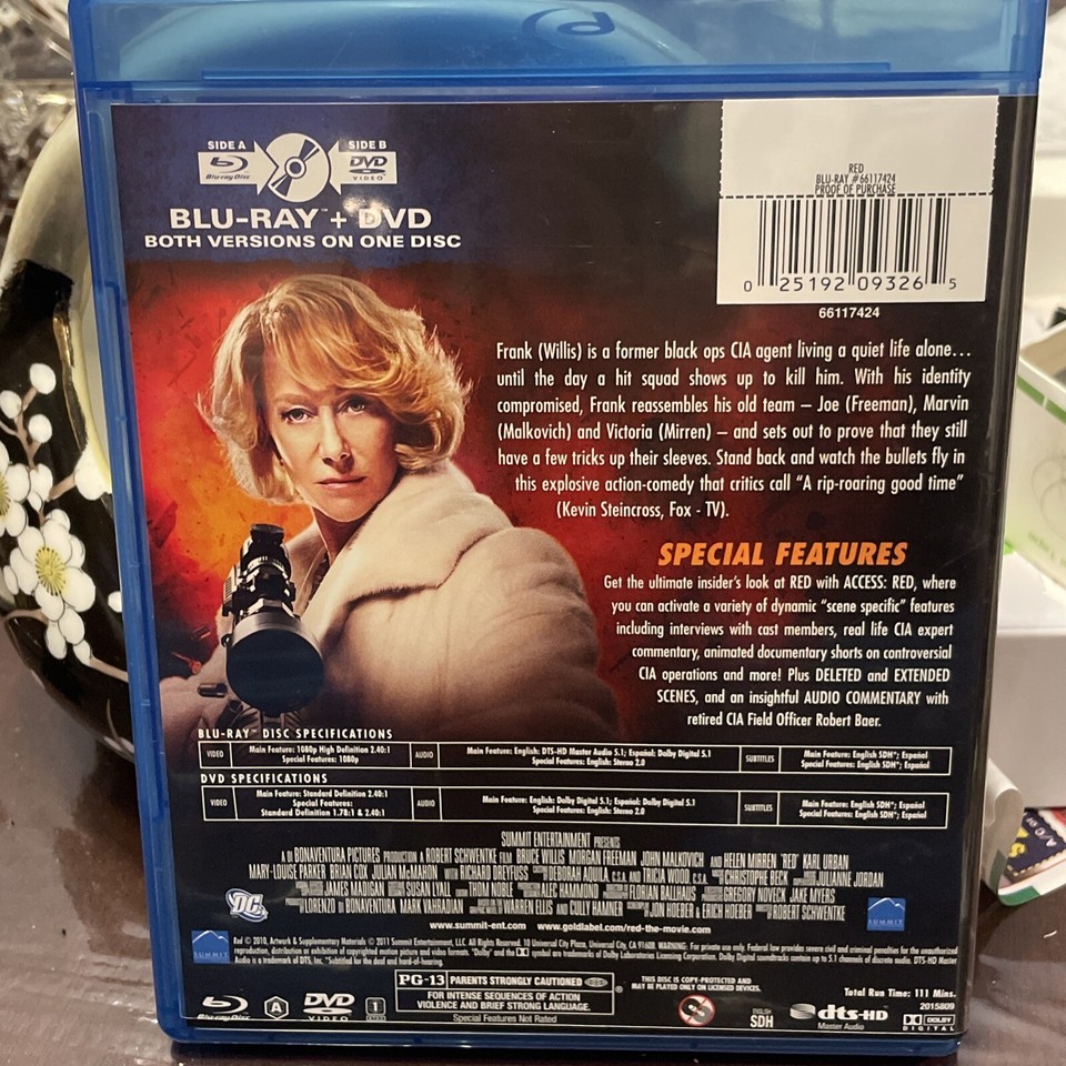 Red (Limited Edition Blu-ray/DVD Combo with Comic Book) DVDs | eBay