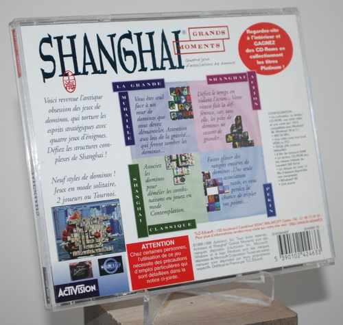 Activision Shanghai Great Moments Mahjong Game (PC CD-ROM 1998) French ...