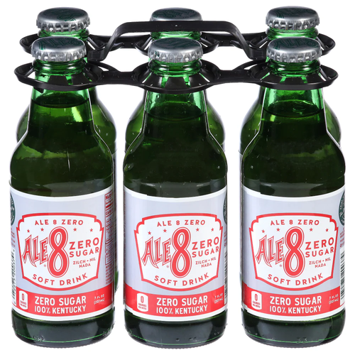 6 Pack Diet Ale-8-One Zero Ale 8 - 7 oz GLASS BOTTLE - Kentucky Soda ...