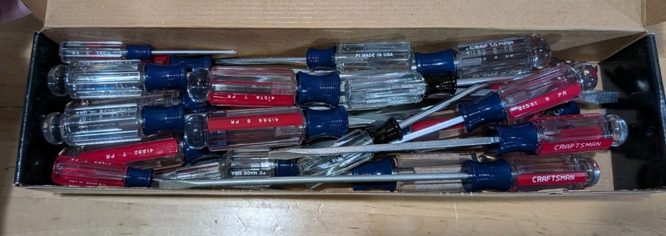 NOS Sears Craftsman Made In USA 24 piece Screwdriver Set 41819 PR - New ...